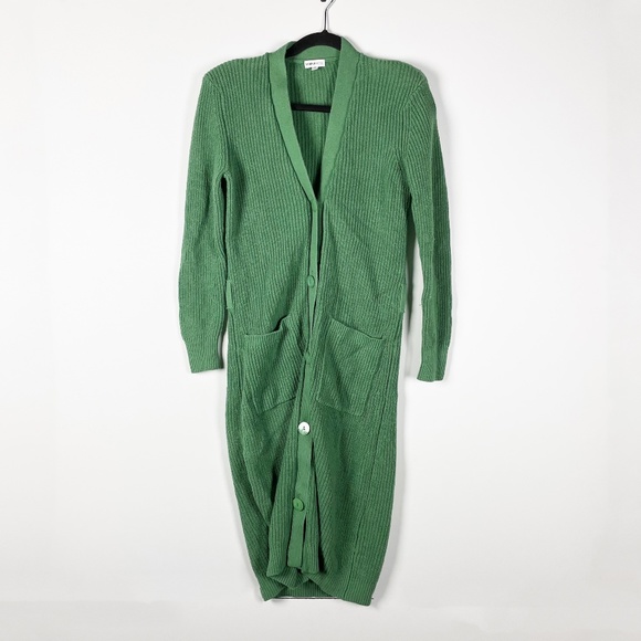 Minnie Rose | Sweaters | Minnie Rose Cotton Cashmere Belted Button ...